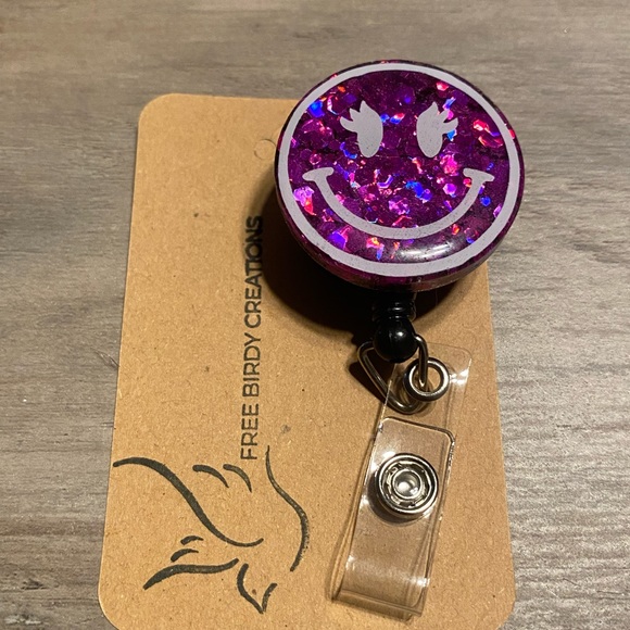Office | Smiley Face Badge Reel | Poshmark